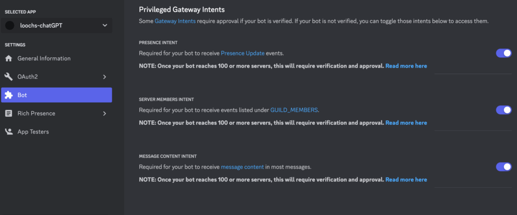 chatGPTをDiscordサーバーに追加する – Loochs